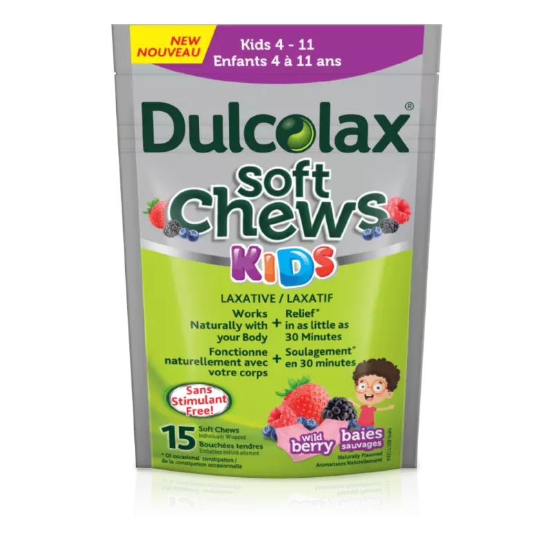 DulcoLaxᴹᴰ Soft Chews Kids I Soulagement rapide de la constipation